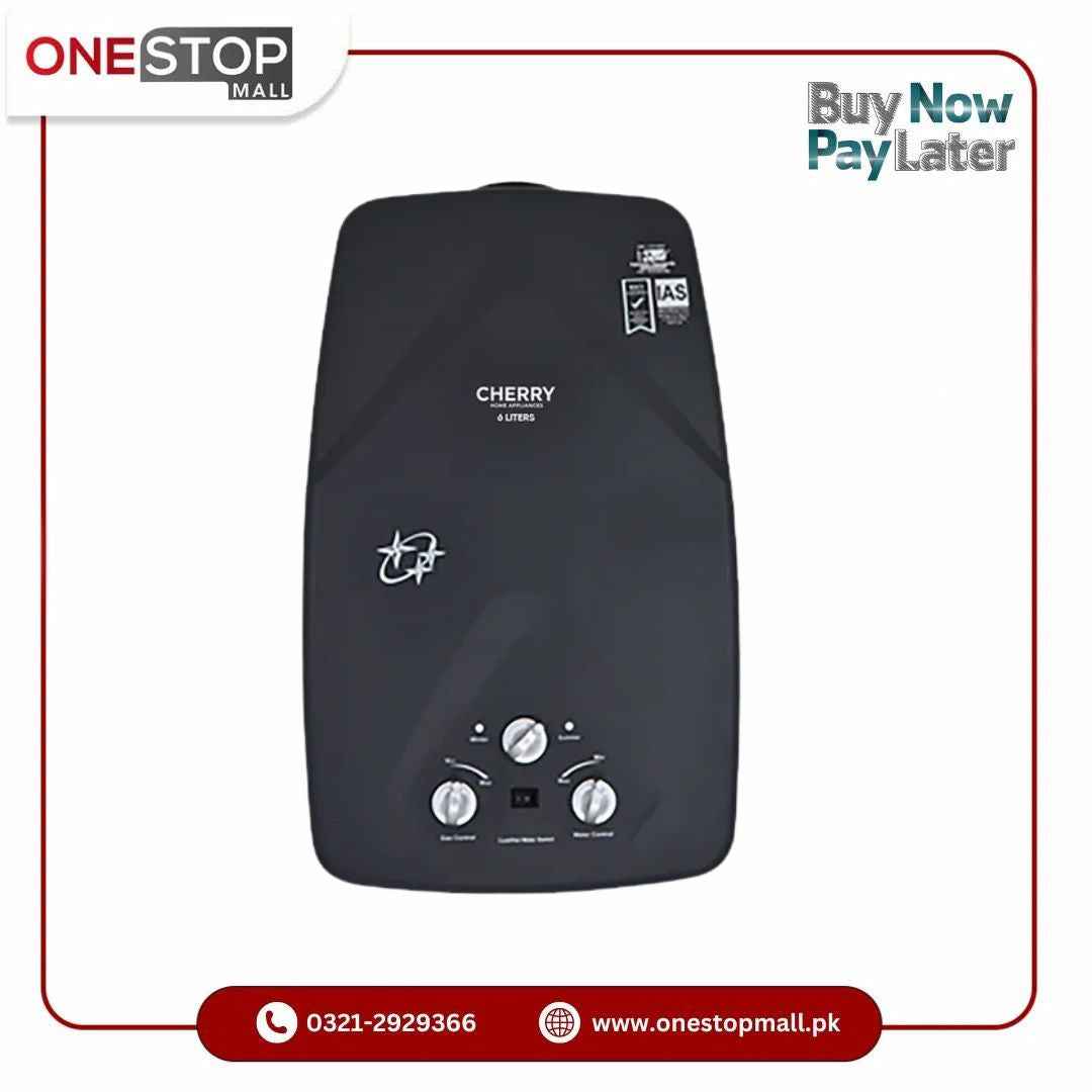 Cherry Instant Gas Water Heater 6 Liters – Dual Ignition (Battery ...