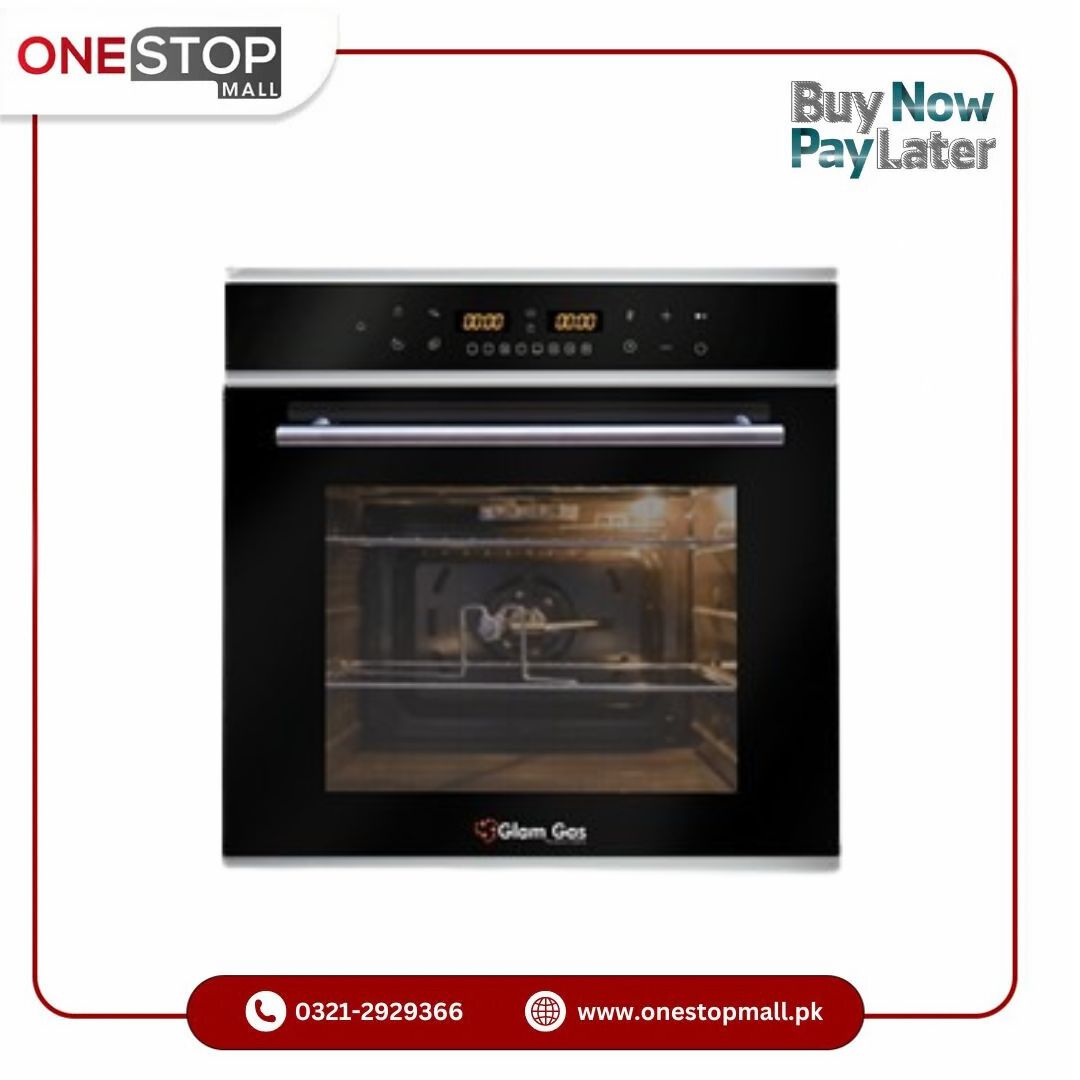 Glam Gas Built in Oven Bake-Up Electric Conventional Heat Hot Air Gril ...