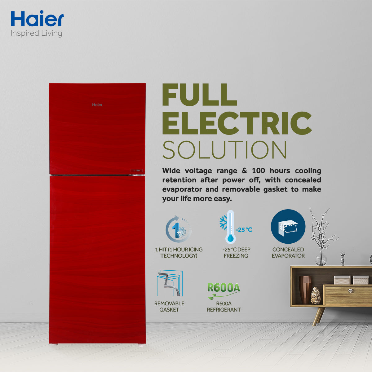 Haier 10 Cu Ft/E-Star Series/ HRF-276 EPR (Deepest Freeze +Direct Cool ...