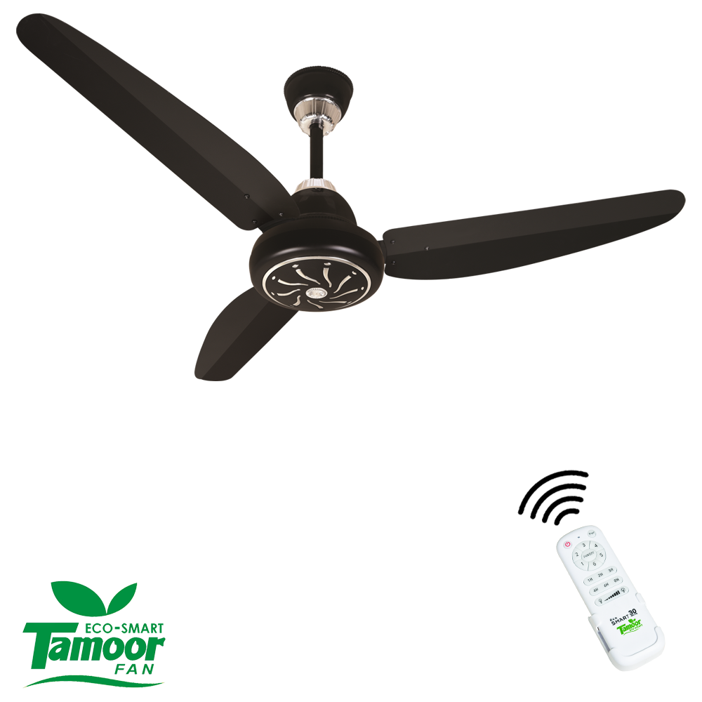 Tamoor Ceiling Fan 30W Super Pearl Model Black | Eco-Smart Series 1 Ye – Onestopmall.pk