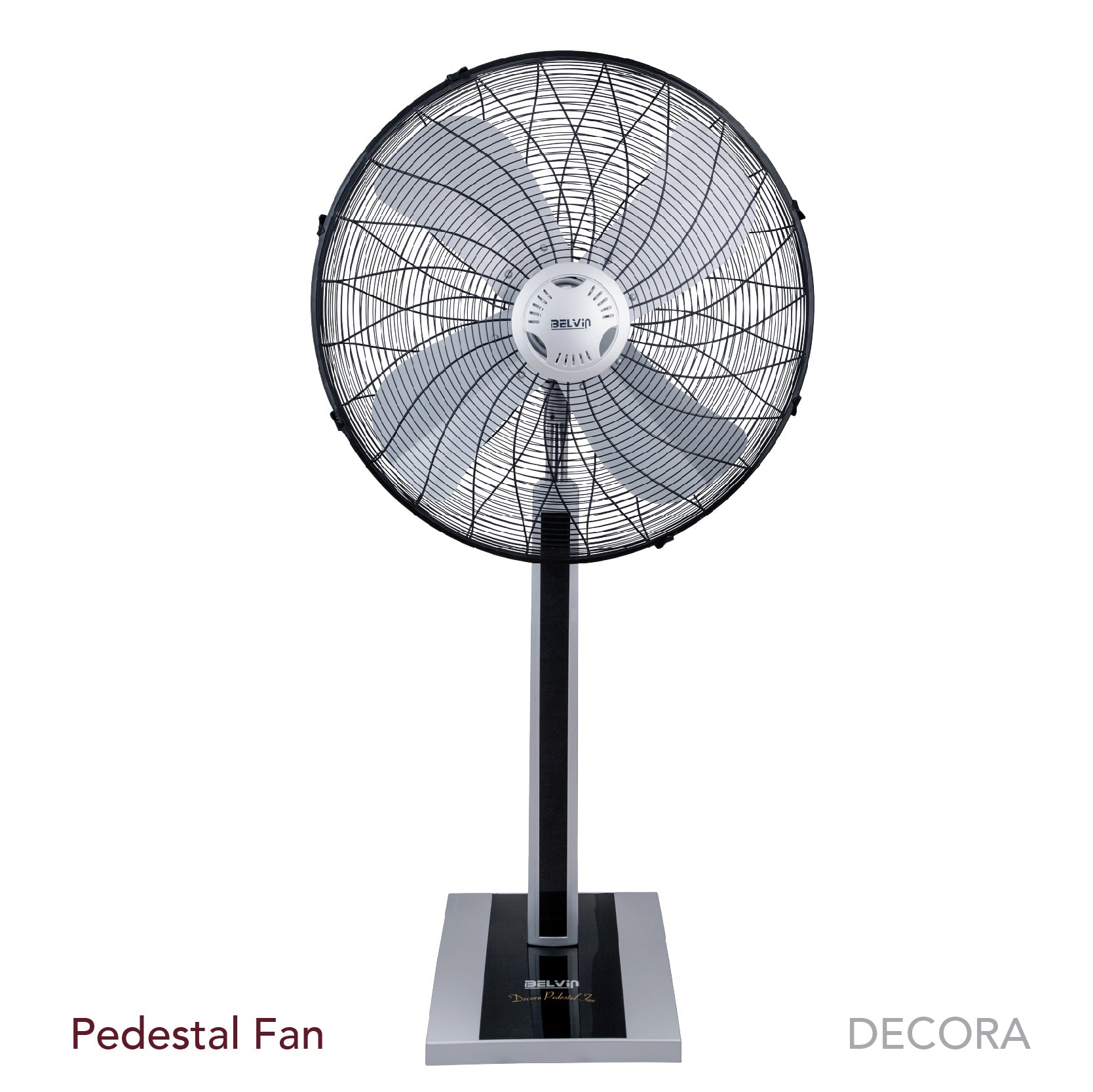 BELVIN PEDESTAL FANS 24 ' Inch Decora SERIES Aerodynamic design with G ...